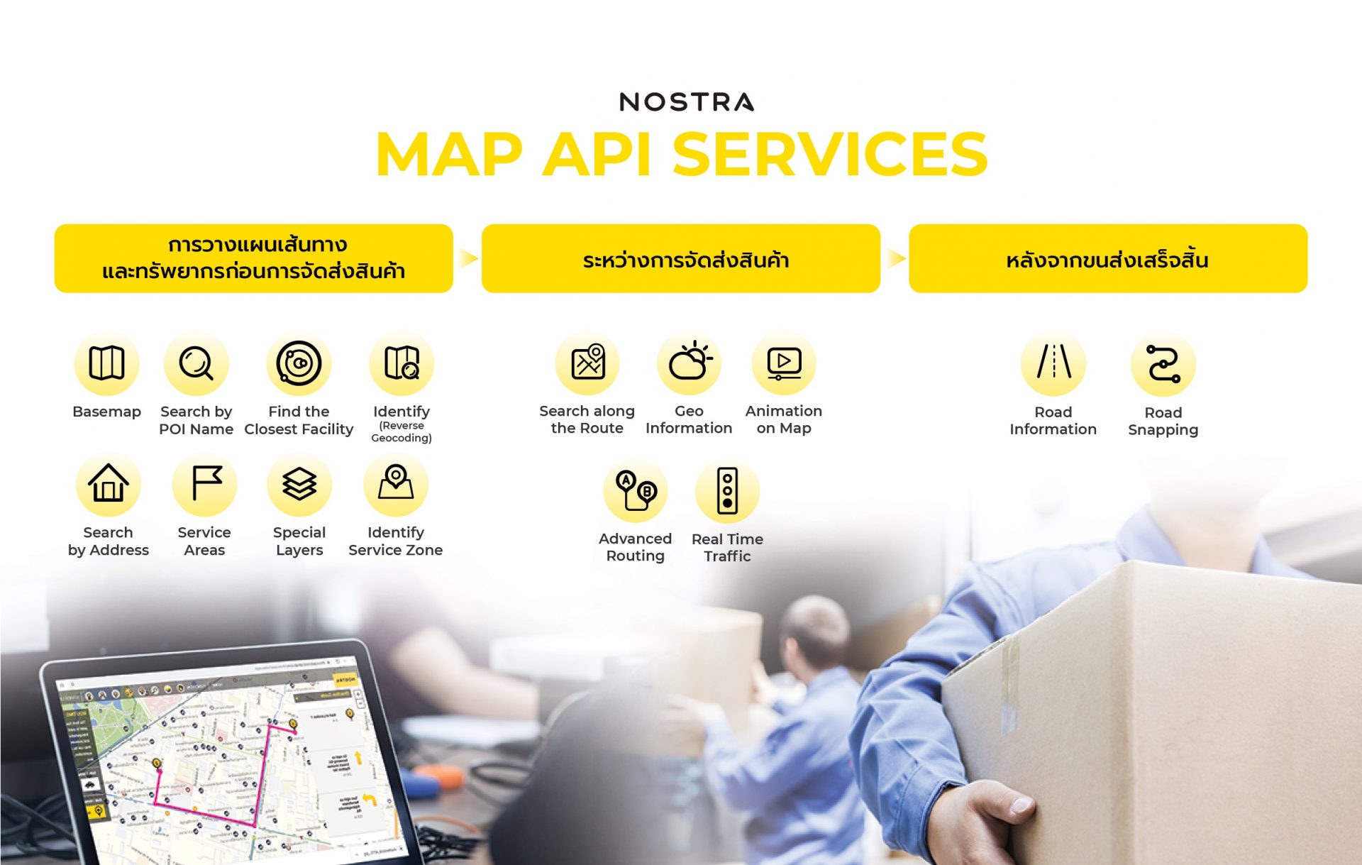 NOSTRA Map API เสริมทัพด้วย 2 บริการใหม่ | The eLeader